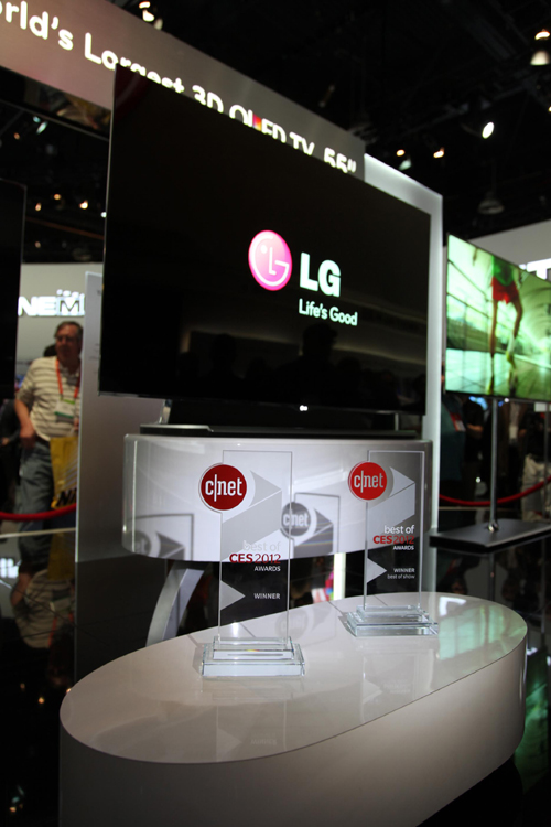 LG 3D OLED TV, CES 최고 제품 선정